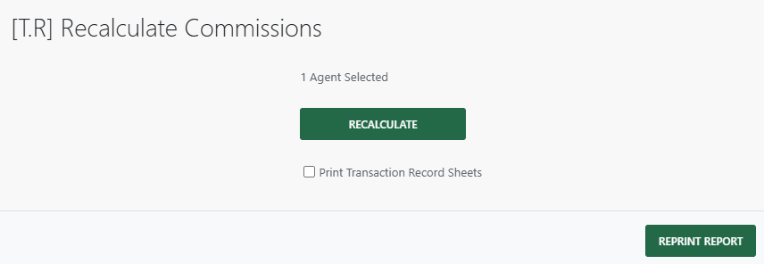 Recalculate fees for an agent (new Back Office)