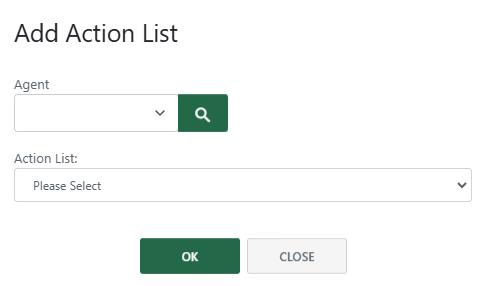 Assign an activity list to an agent (new Back Office)