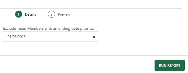 Print a team list (new Back Office)