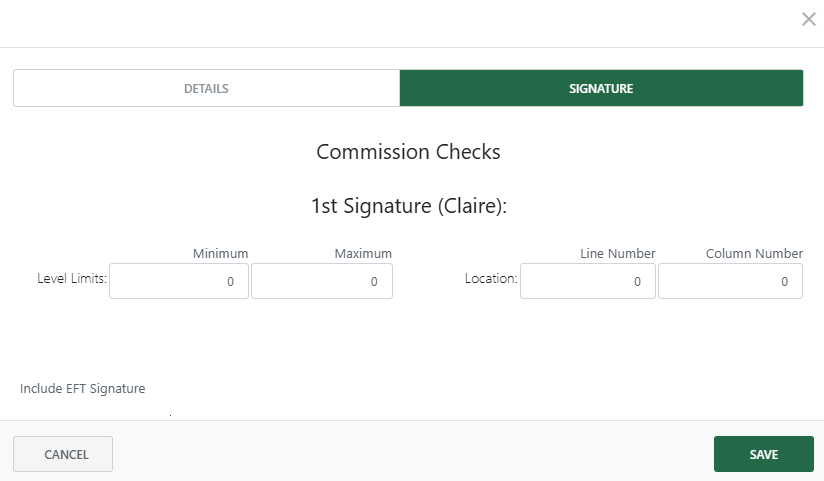 Set up to use electronic check signatures (new Back Office)