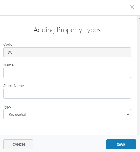Set up property types (new Back Office)