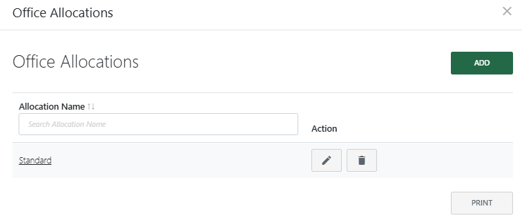 Update the list of offices (new Back Office)