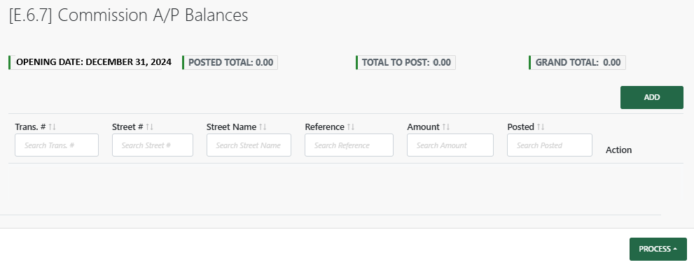 Enter the remaining sub-ledger opening balances (new Back Office)