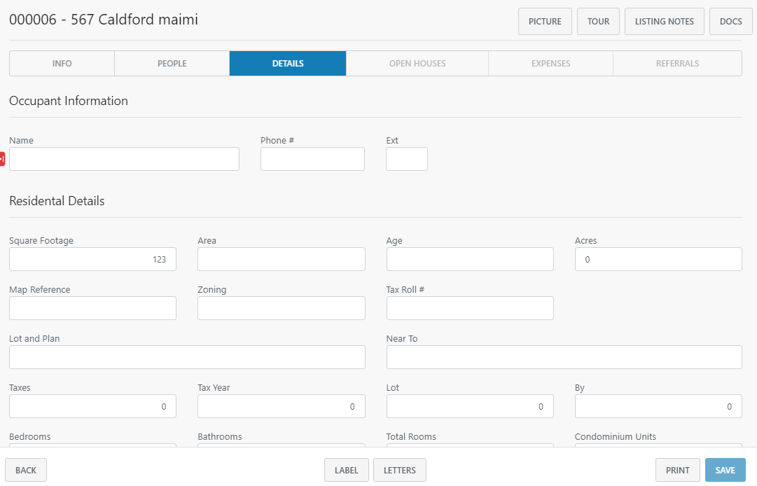 Add a property listing (new Back Office)
