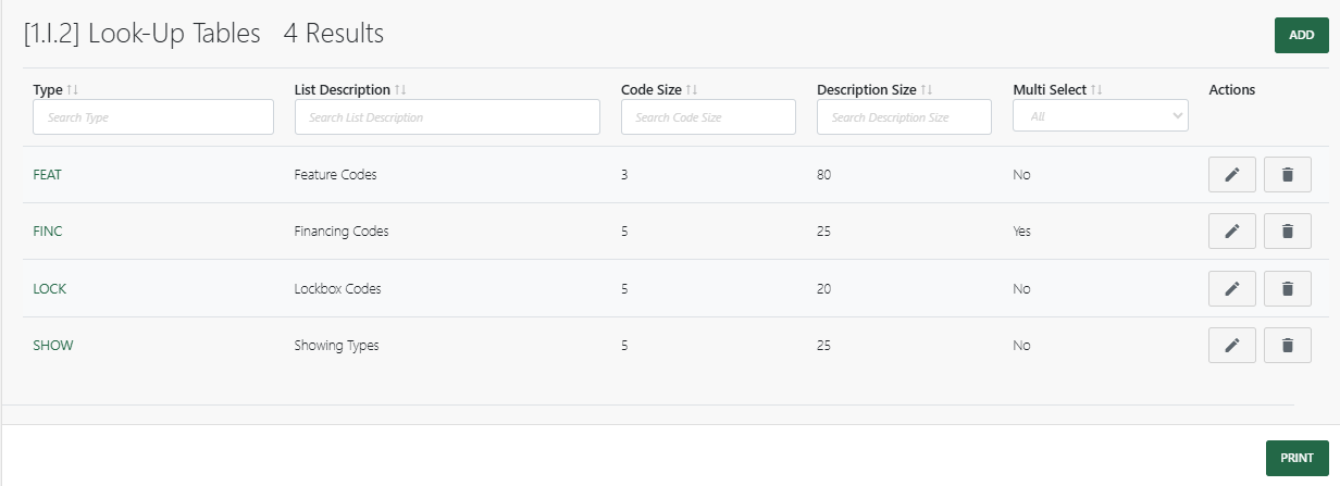 Configure listing options (new Back Office)