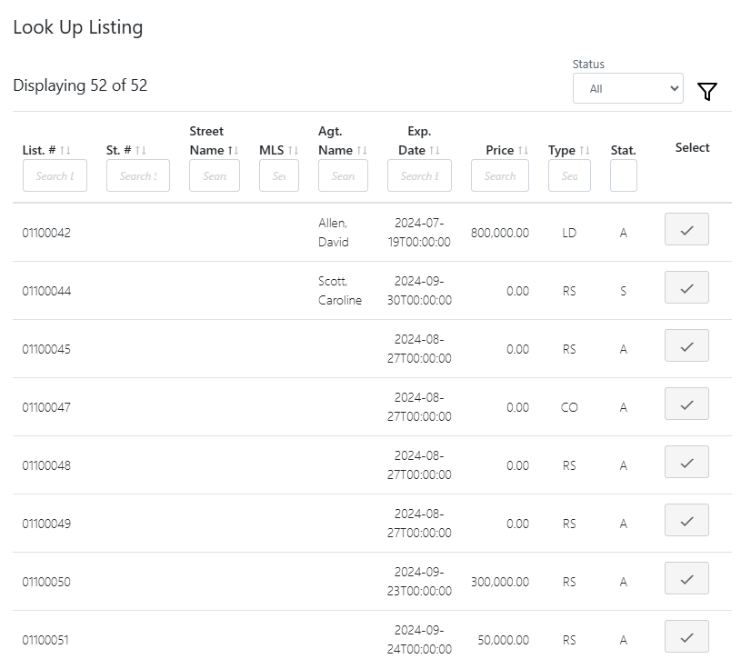 Manage open houses (new Back Office)
