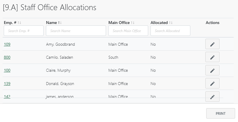 Allocate staff expenses to multiple offices (new Back Office)
