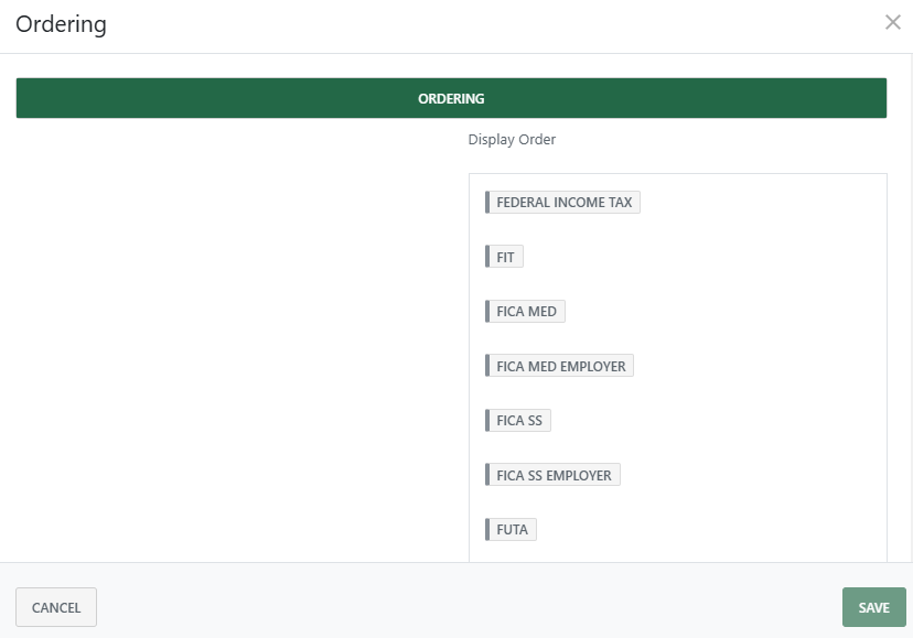 Set up default payroll deductions for federal income tax (new Back Office)