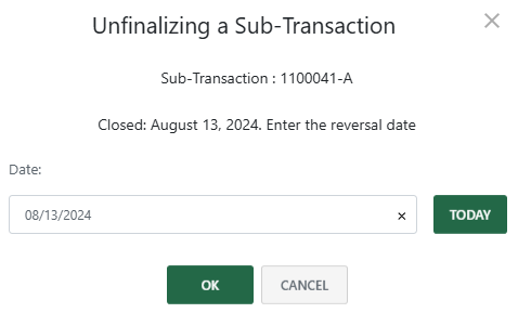Adjust an agent's payment in a finalized transaction (new Back Office)