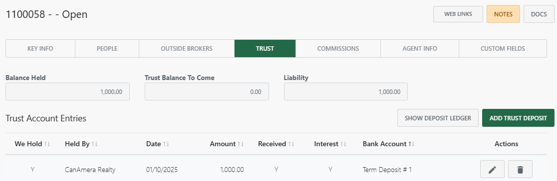 About reversing a trust check (new Back Office)