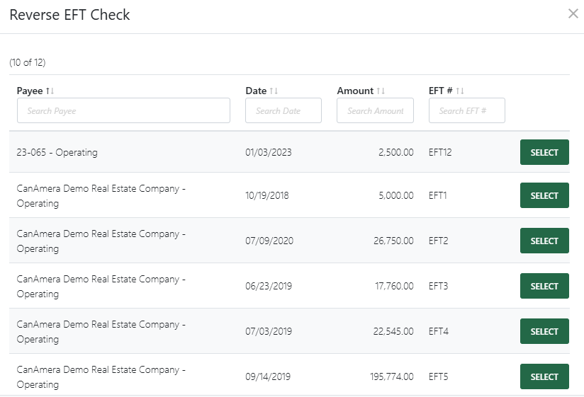 Reverse or change a check (new Back Office)