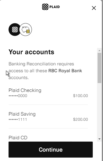 Link a bank account for online bank reconciliation (Back Office)