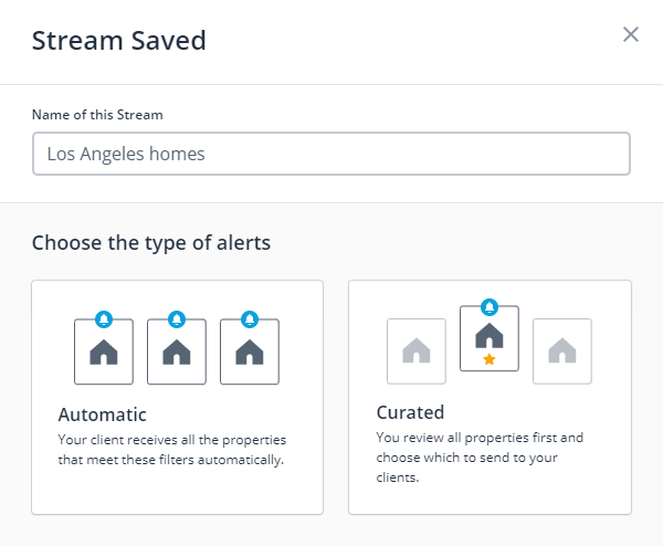 Create a stream (Cloud Streams)