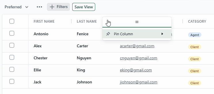Create a new view for your contacts list (Lone Wolf Foundation)