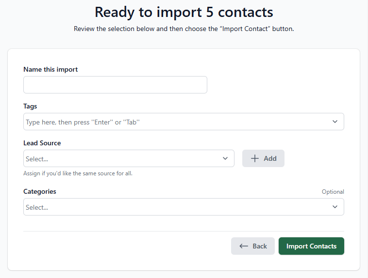Import your contacts in bulk (Lone Wolf Foundation)
