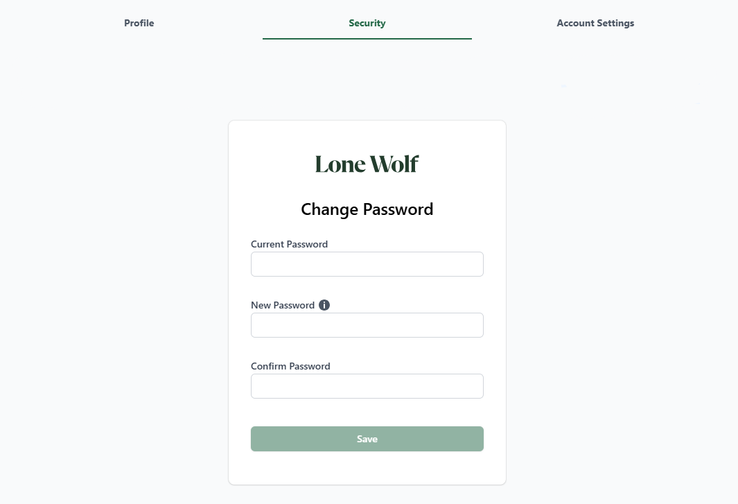 Update or reset your Lone Wolf Account password (Lone Wolf Foundation)