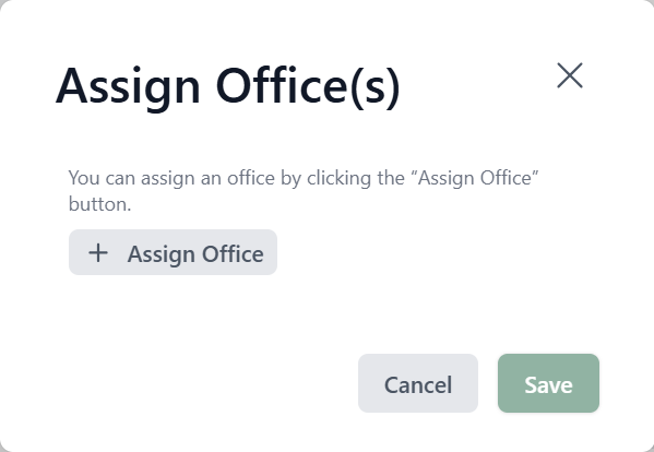 Assign an office to users (Lone Wolf Foundation)