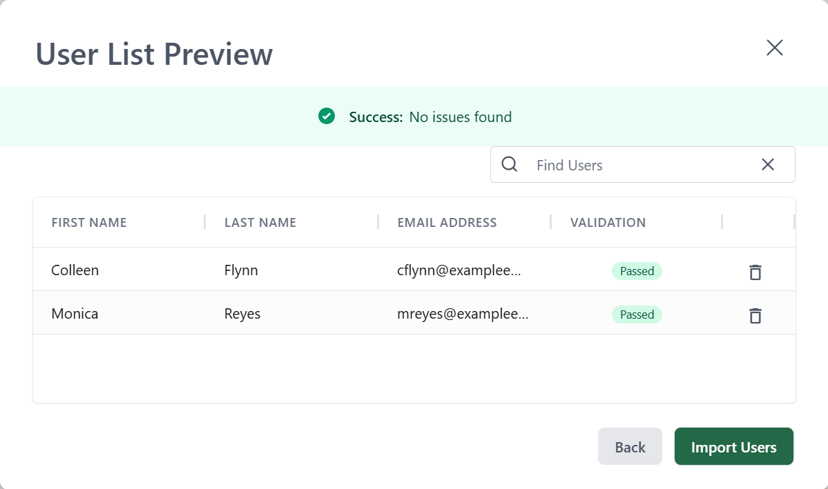 Import users (Lone Wolf Foundation)