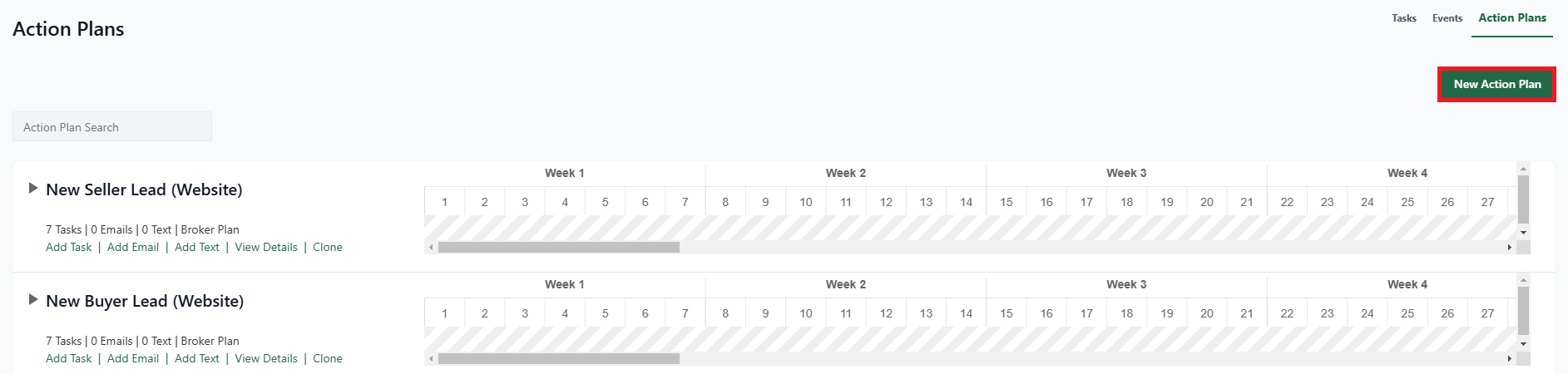 Create and manage action plans (Front Office)