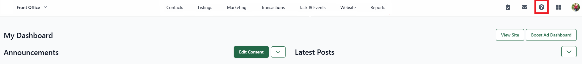 Navigate Front Office (Front Office)