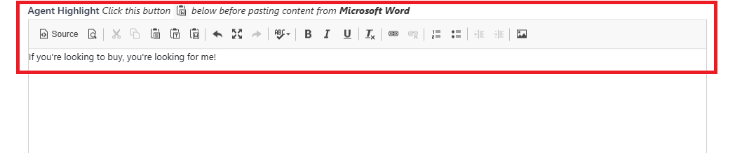 Update your profile (Front Office)