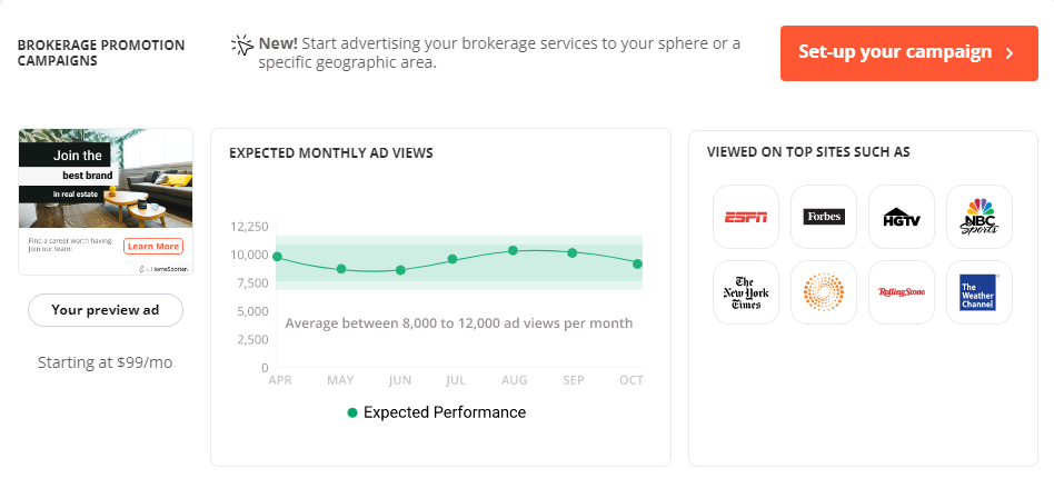 Create a brokerage promotion advertisement (Boost)