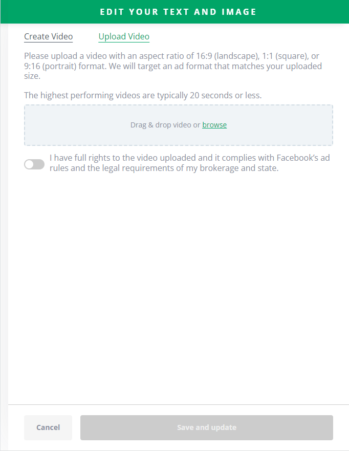 Create an open house advertisement (Boost)