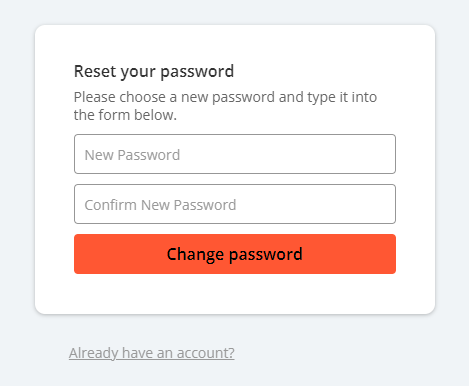 Update or retrieve your password (Boost)