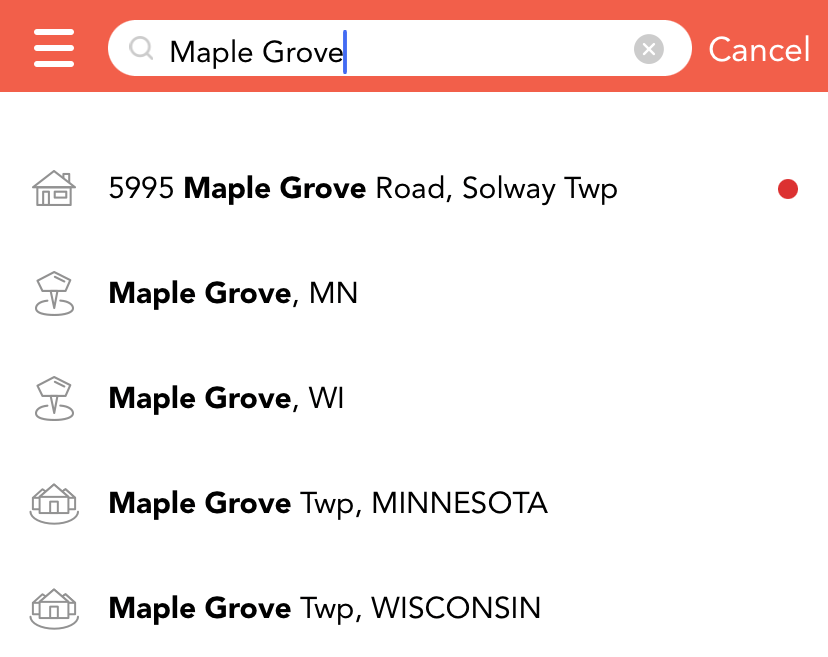 Search listings and save a search (Connect)