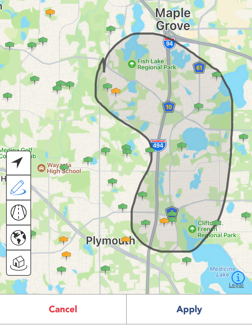 Search listings and save a search (Connect)