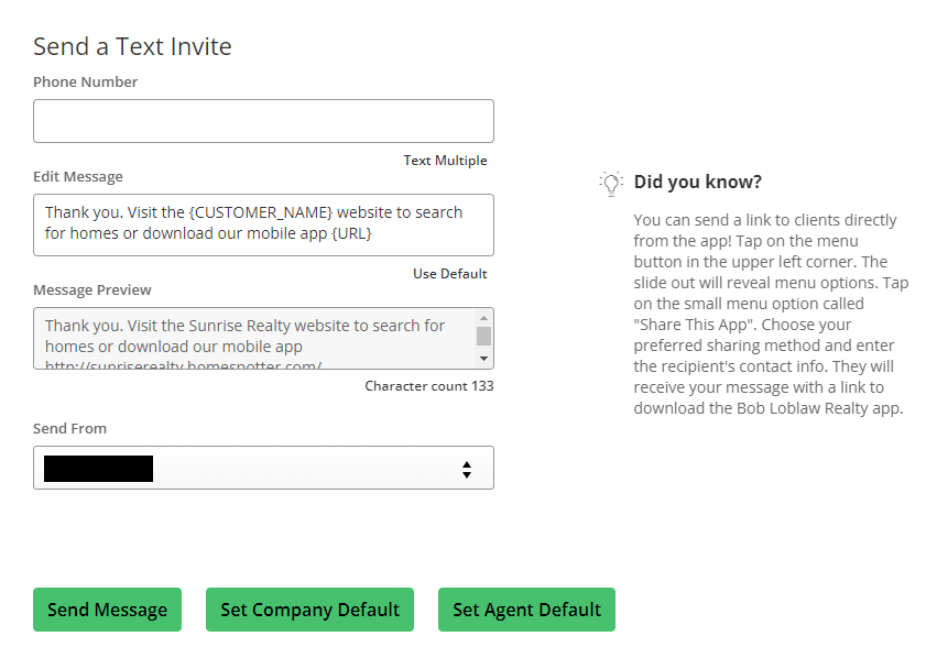 Share your branded app from your brokerage dashboard (Connect)