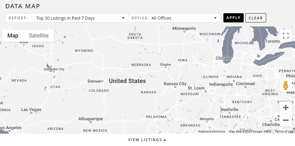 Generate or export a brokerage-level report (Spacio)