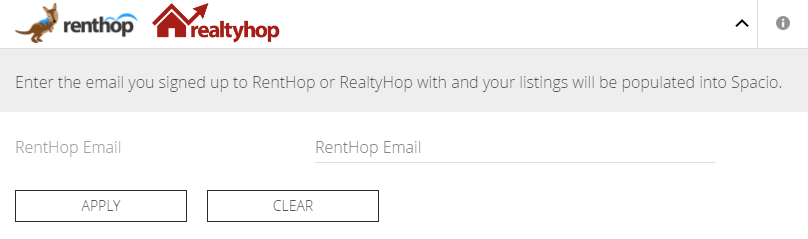 Enable the RentHop or RealtyHop integration (Spacio)