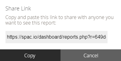 Generate a report (Spacio)
