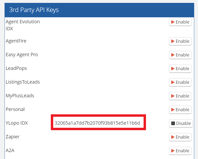 Connect your business tools via API keys (LionDesk)