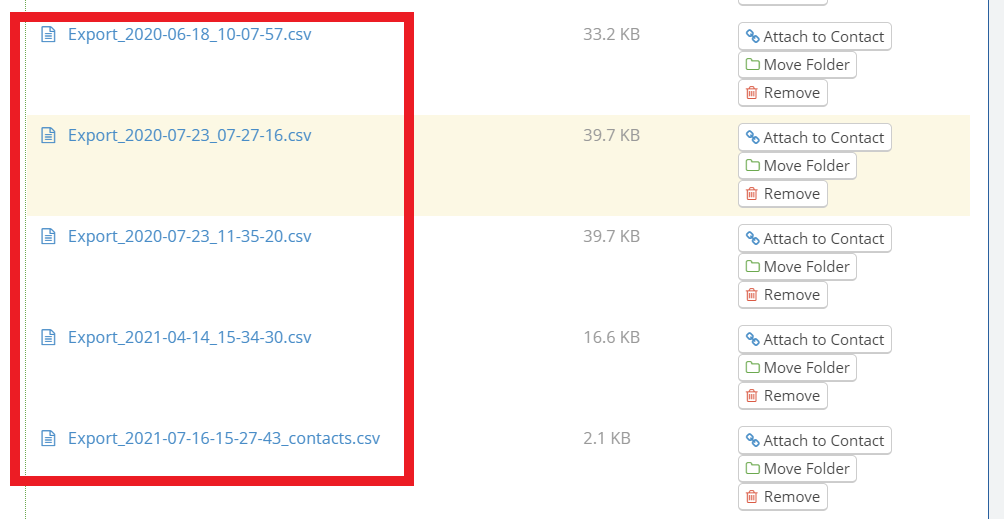 View export history (LionDesk)