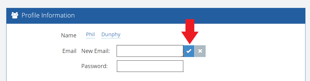 Change or update your profile name and email address (LionDesk)