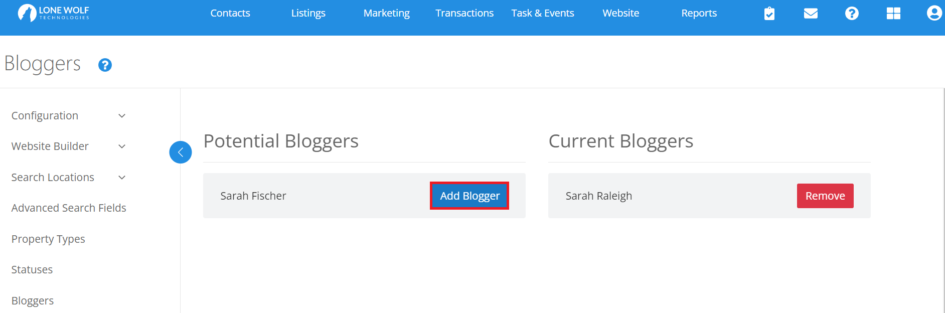 Configure marketing settings (Propertybase GO)