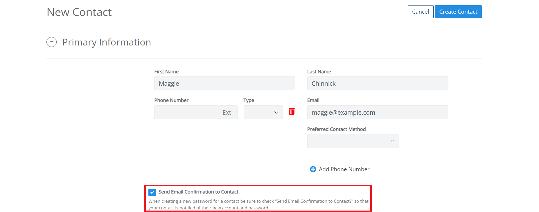 Create, import, export, search, and delete contacts (Propertybase GO)