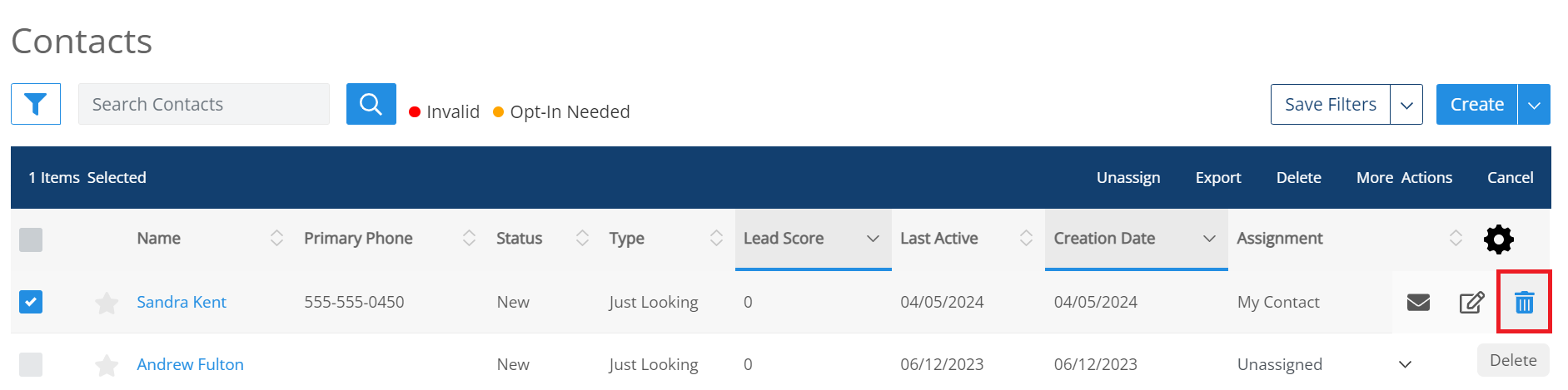 Create community contacts (Propertybase GO)