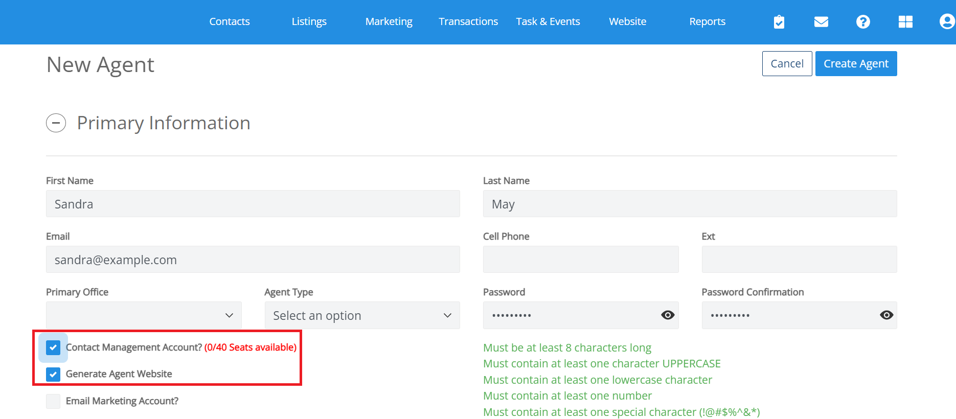 Generate agent sites (Propertybase GO)