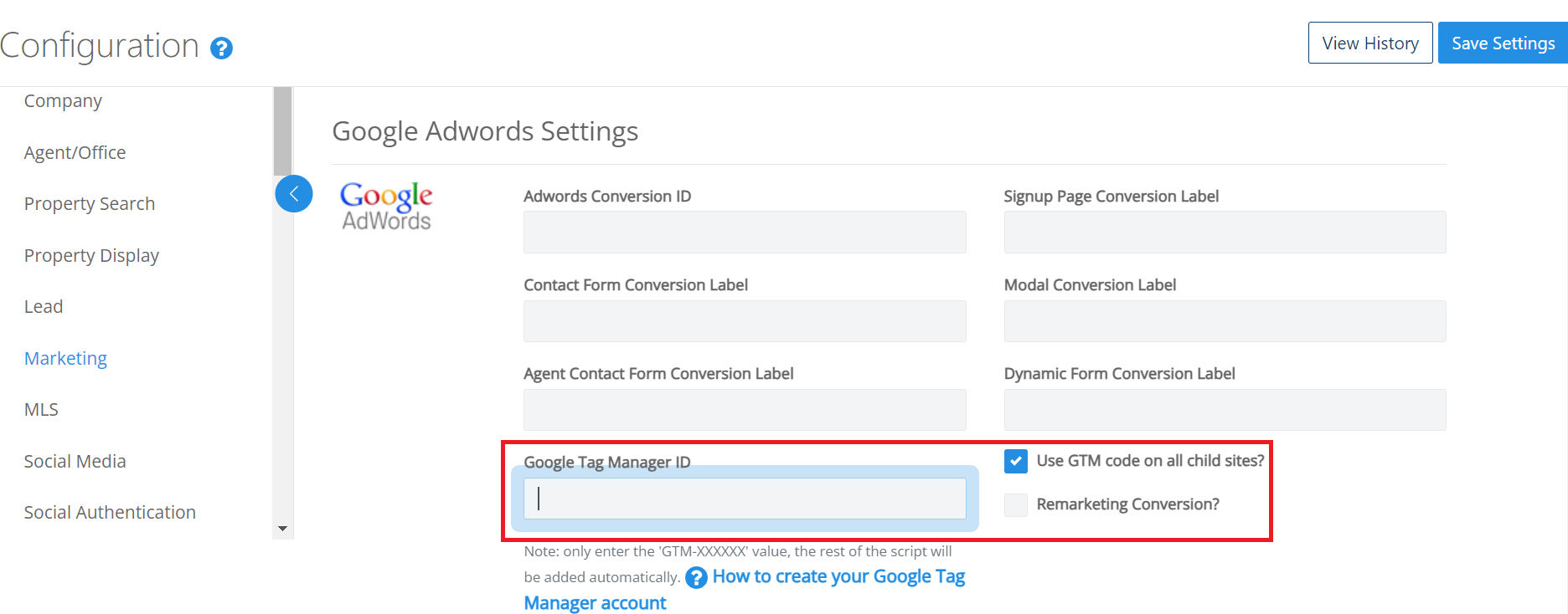 Connect Google Tag Manager with your Propertybase GO site (Propertybase GO)