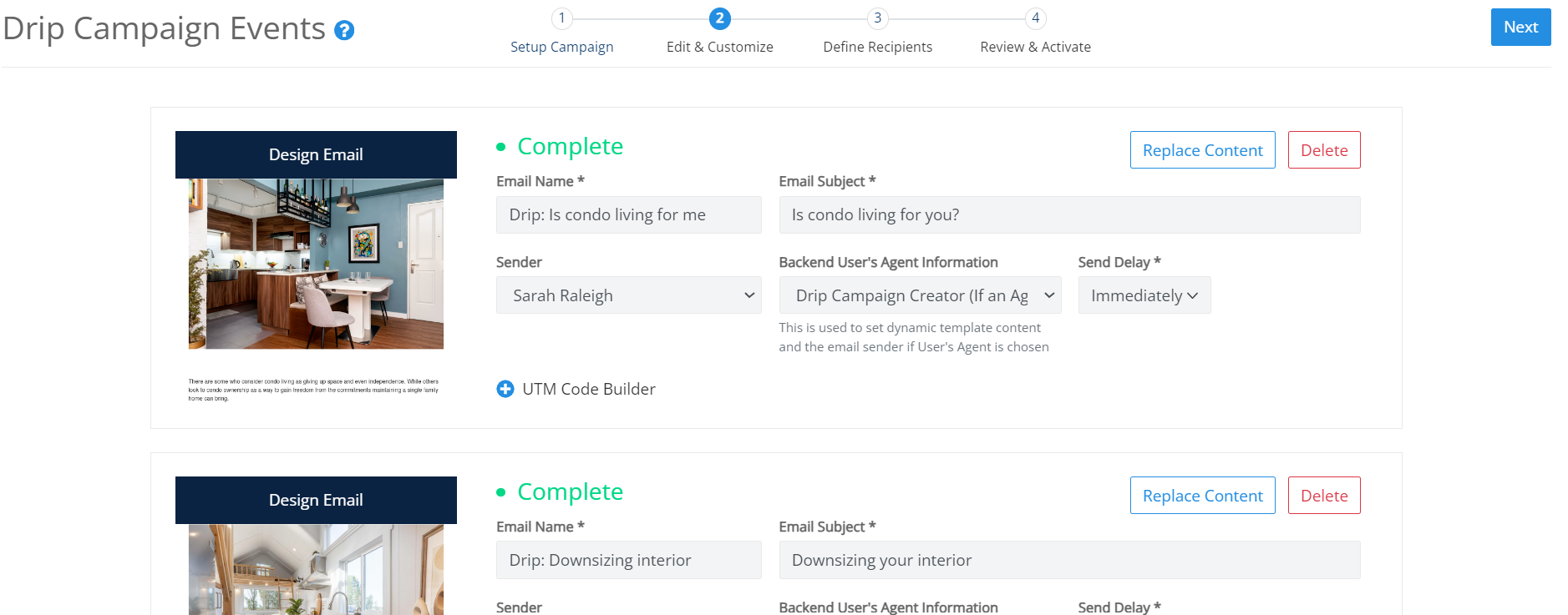 Create a drip campaign (Propertybase GO)