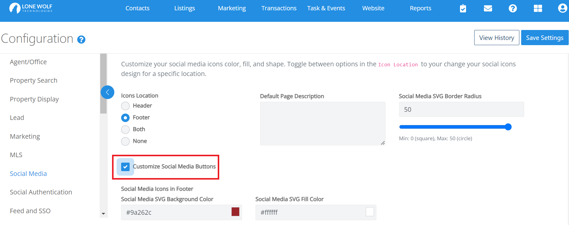 Configure marketing settings (Propertybase GO)