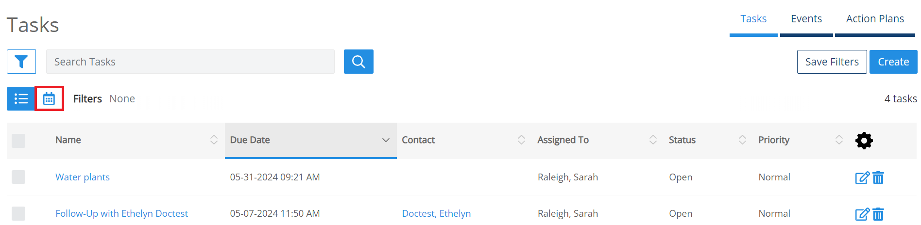 Create and manage tasks (Propertybase GO)