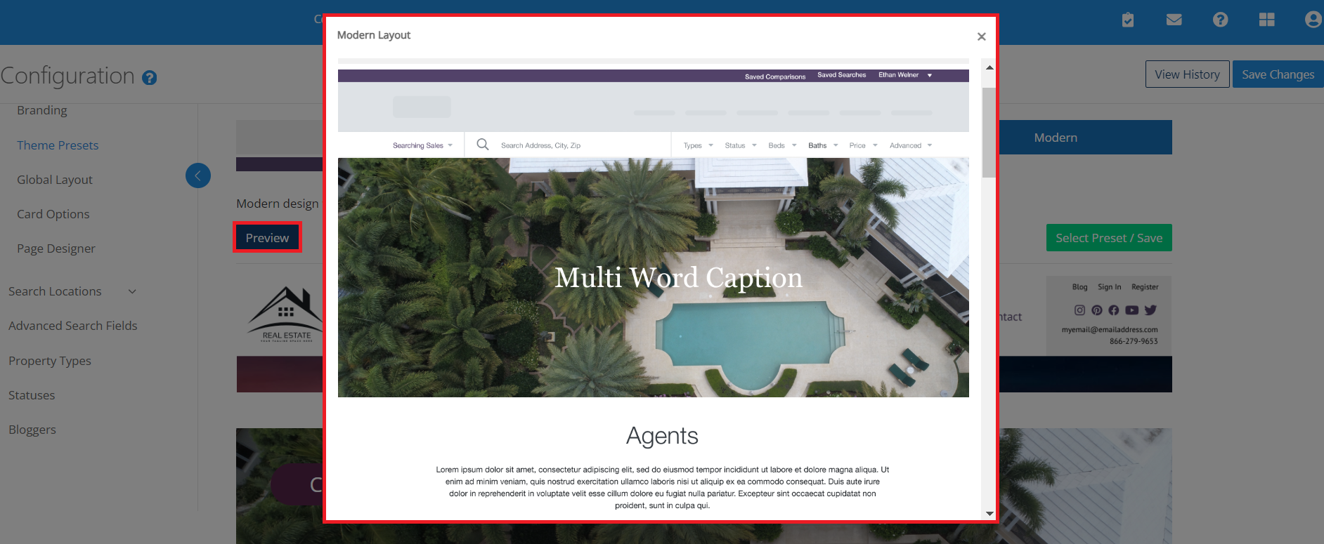 Configure site branding and font (Propertybase GO)