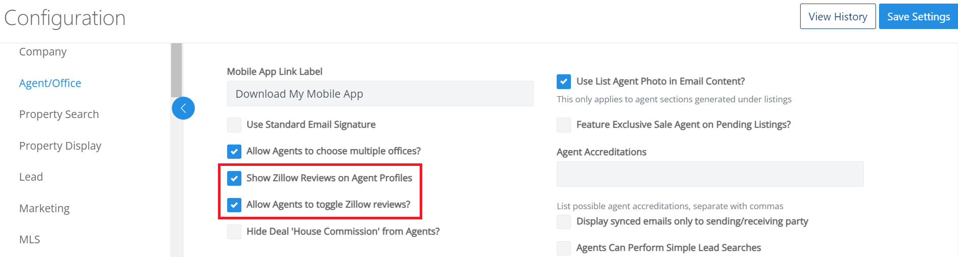Connect Zillow with Propertybase GO to import reviews (Propertybase GO)