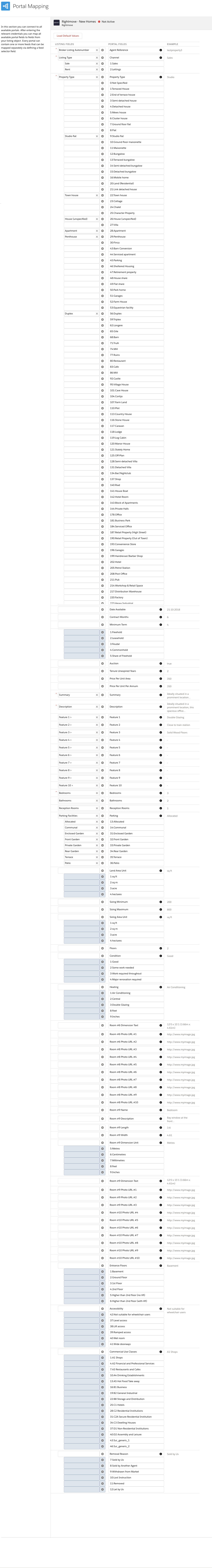 Portal field mapping (Propertybase Salesforce Edition)