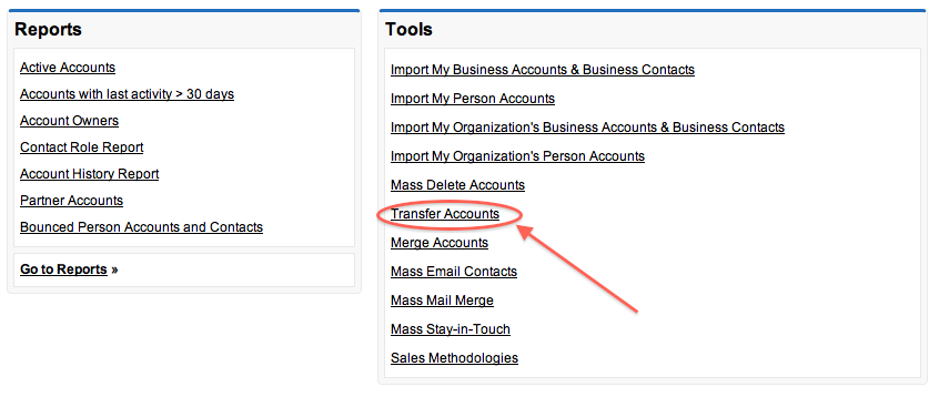 Mass transfer of account ownership (Propertybase Salesforce Edition)