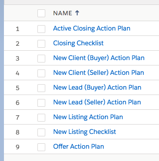 Use action plans (Propertybase Salesforce Edition)